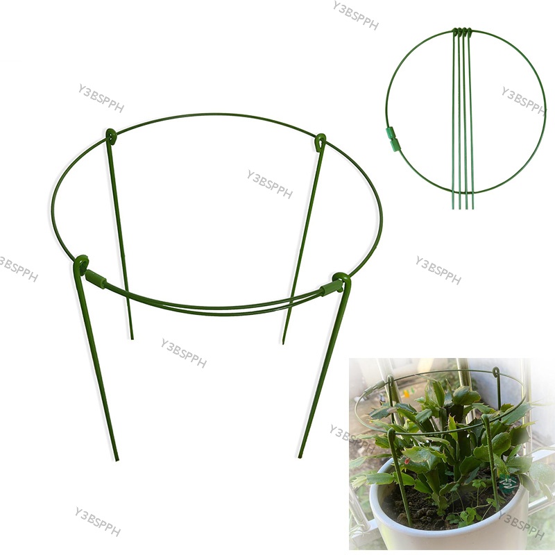 5pcs 10pcs Round Metal Garden Veg Flower plant Stand Support Stake ...