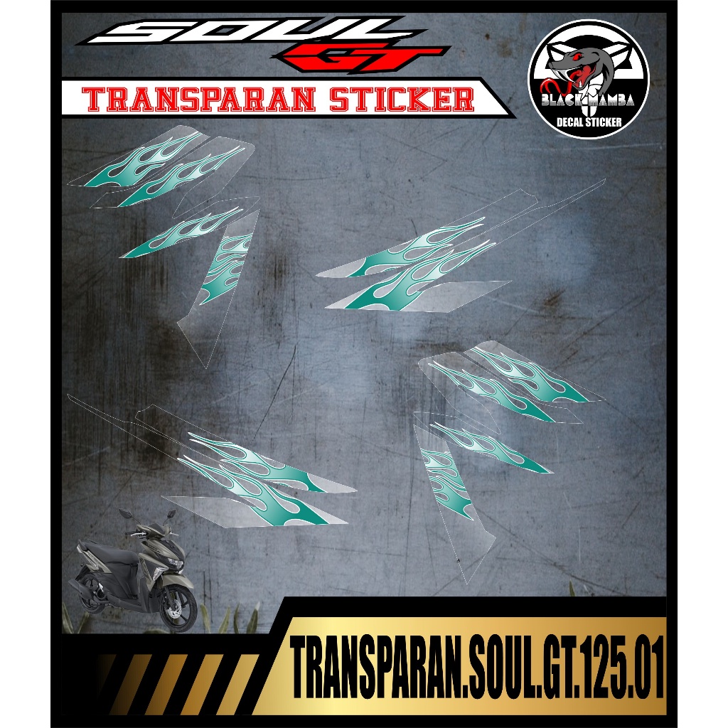 Transparent STRIPING SOUL GT 125 Transparent Variation SOUL GT 125 CODE ...