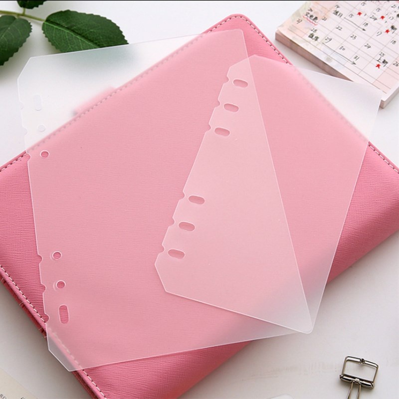 2pcs A5/A6 Transparent Notebook Divider Simple Spiral Notebook Planner ...