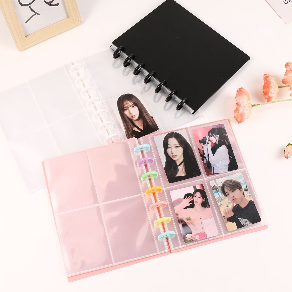 Mushroom Button Card Album 3 Inch Small Card Album Four Grid Photo ...