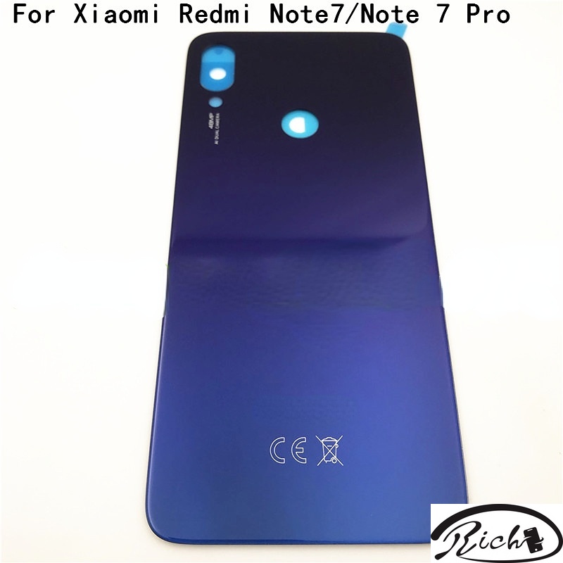 For Xiaomi Redmi Note 7 Case Back 3D Glass Rear Door Housing Replacement for Redmi Note 7 Note7 ...
