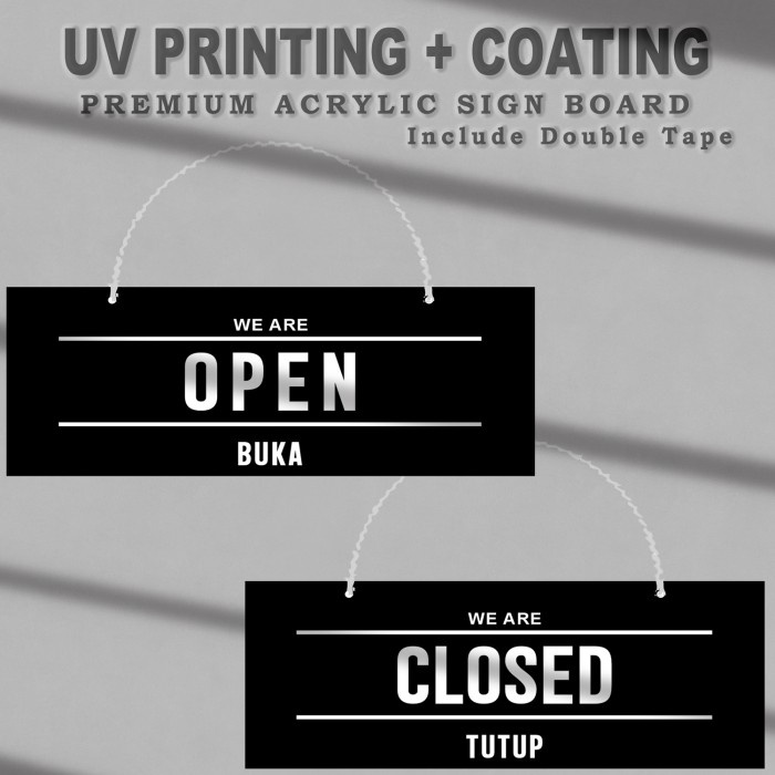 Open Close Acrylic Signboard - Open Close Acrylic Sign Board SAUV76 ...