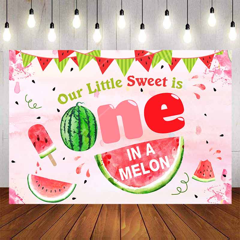 Watermelons Birthday Backdrop For Photography Baby Shower Kids Children ...