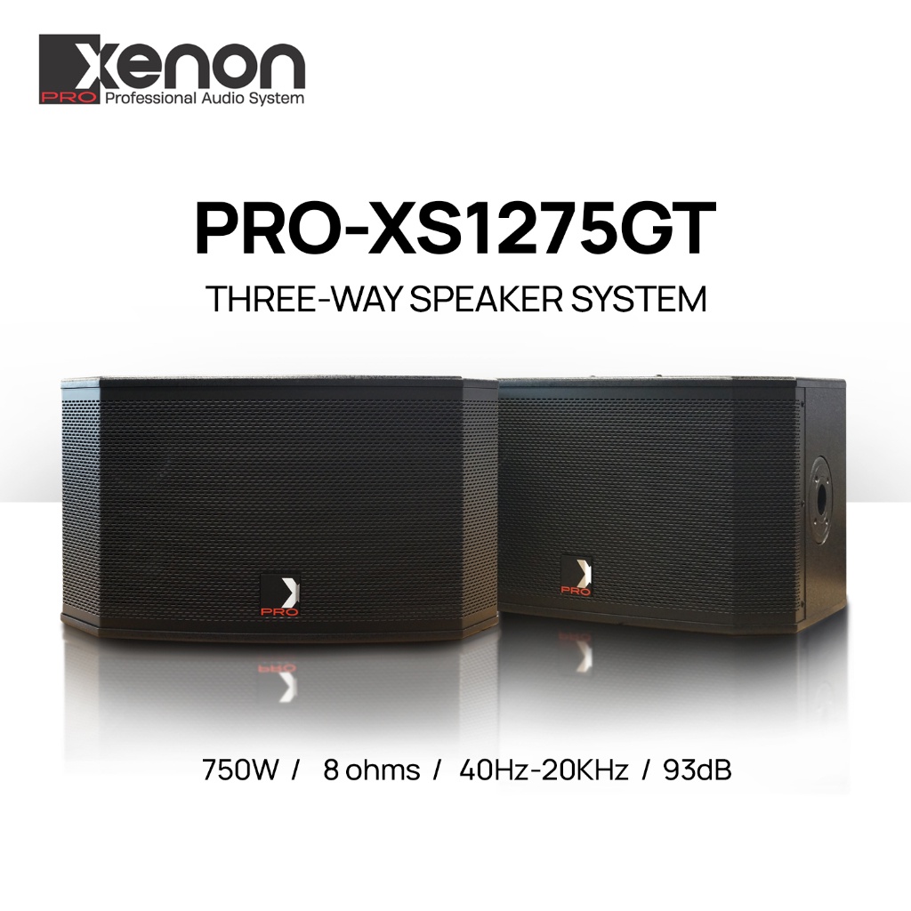 Xenon PRO-XS1275GT Karaoke Speaker, 3 Way, 750 watts,8Ohms | Shopee ...