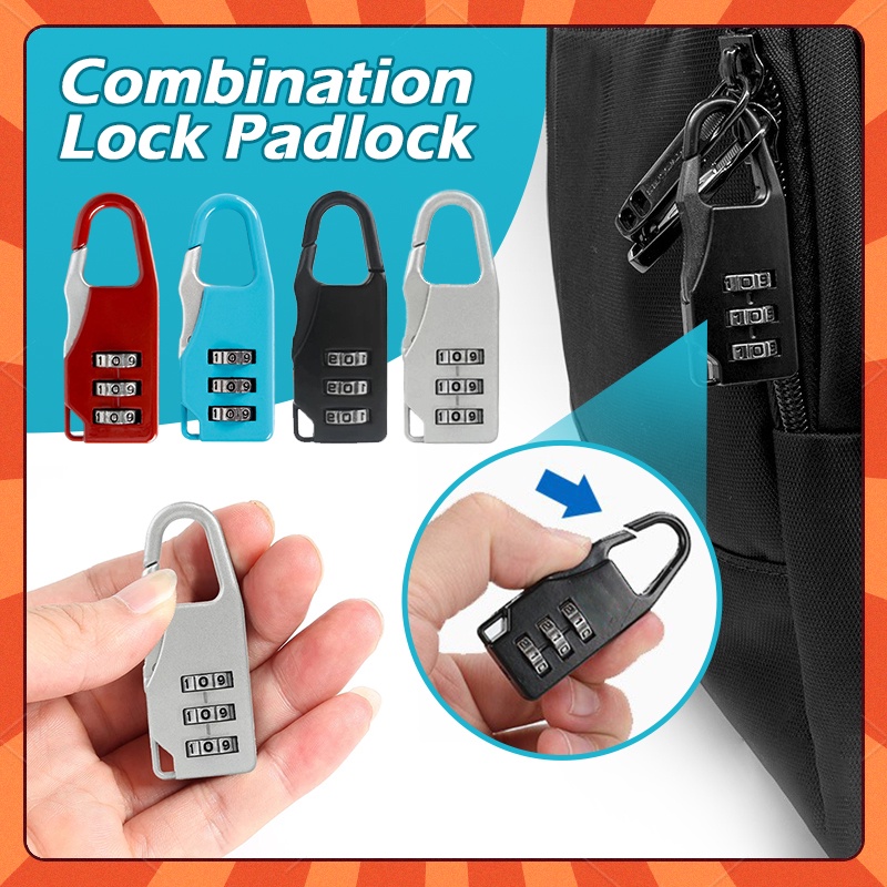 Dial Digits Code Number Password Combination Padlock Safety Travel ...