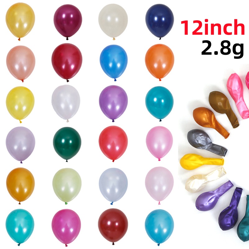 10 Pcs 12 Inch Colored Latex Balloon Party Decorations Balloon ...