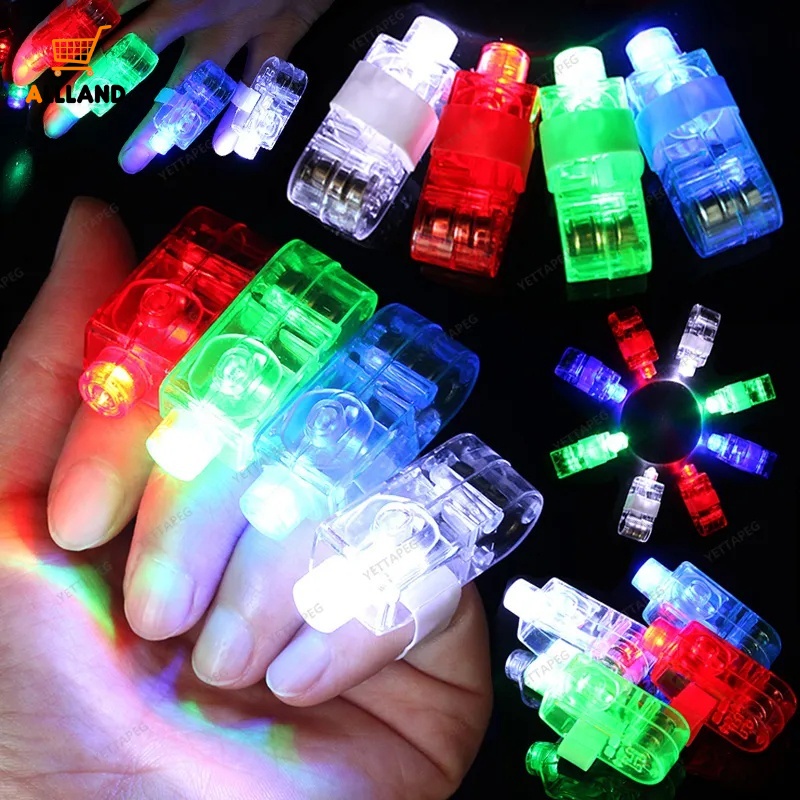 LED Finger Lights Glowing Dazzle Color Laser Emitting Lamps Wedding ...
