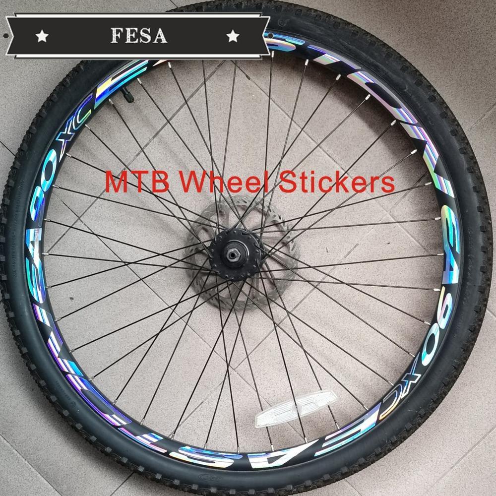 wheel set stickers bike 26 / 27.5/29 inch wheels mountain bike wheel ...