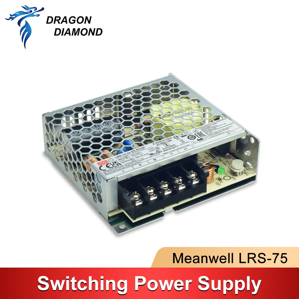 Meanwell LRS-75 Switching Power Supply 5V 12V 24V 36V 48V 75W Original MW Taiwan Brand for Laser ...