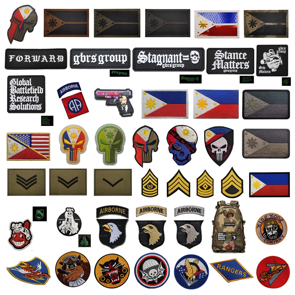 3d Embroidered Velcro Patch Flag Armband Philippines Reflective ...