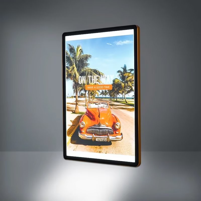 led car picture frame aluminum plastic light box commercial advertising ...