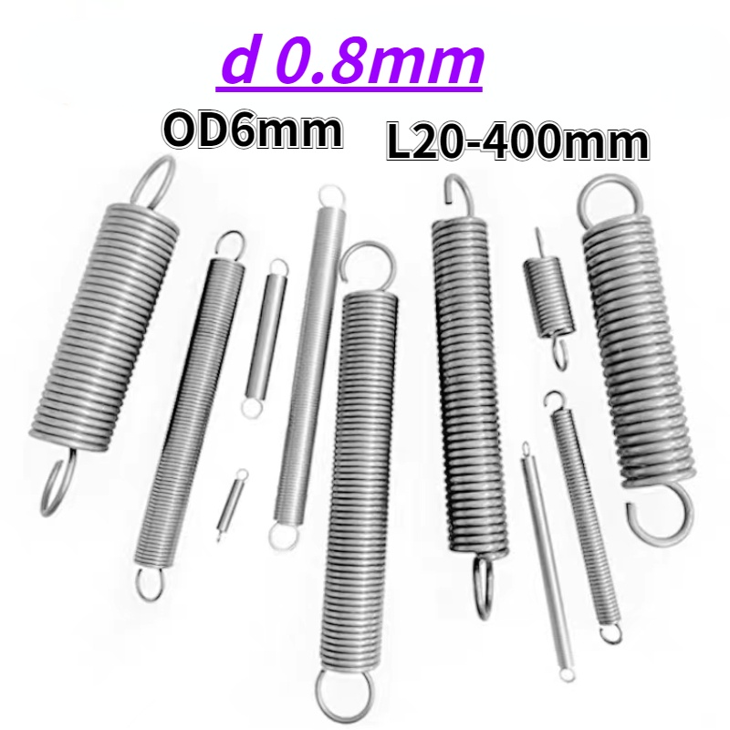 [HNK] D0.8mm Opening and Closing Tension Spring with Hook Spring 304 ...