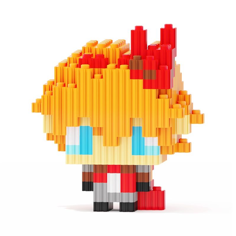 Genshin Impact Peripheral Building Block Character Models: Small ...