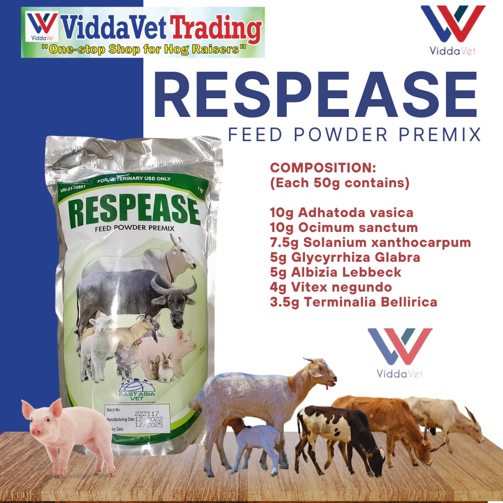 1Kg Respease Feed Powder Premix for poultry animals livestock swine ...