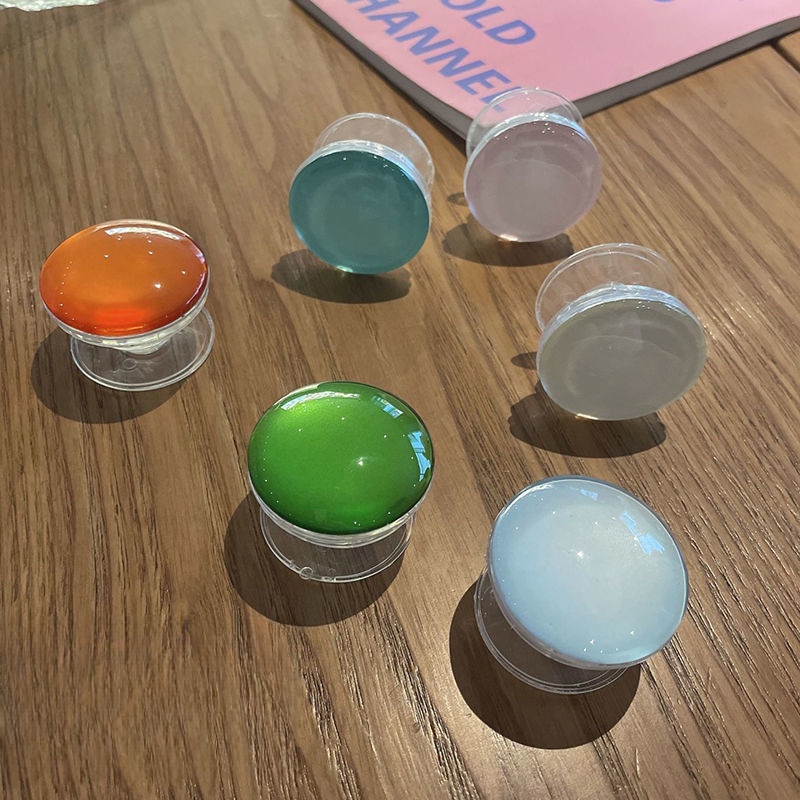 Crystal glass ball mobile phone airbag bracket ins niche portable ...