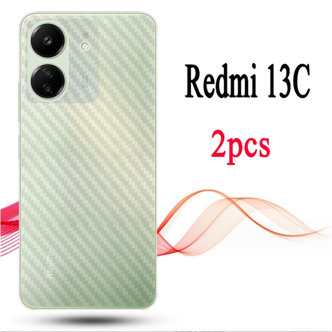 Redmi 13C Carbon Back Film for Redmi 12C 10C Carbon Fiber Rear Sticker ...