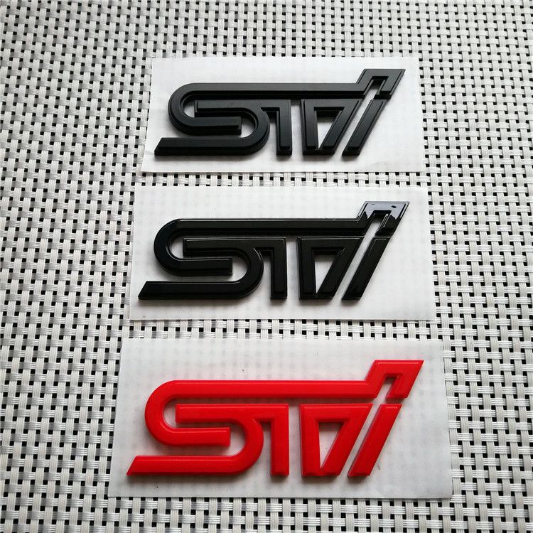 SUBARU STI letter sticker OUTBACK FORESTER XV BRZ LEGACY impreza ...