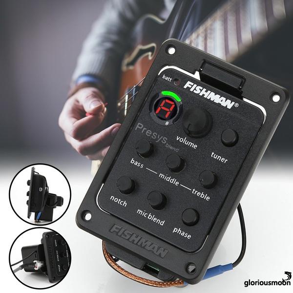 GLORIOUSMOON-Fishman Presys 201 Acoustic Guitar Preamp Piezo Pickup EQ Equalizer Uner Mic Presys ...