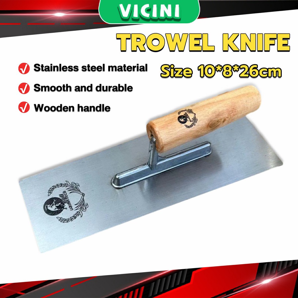 Plastering Trowel Cement Scraper Stainless Steel Bricklaying Trowel ...