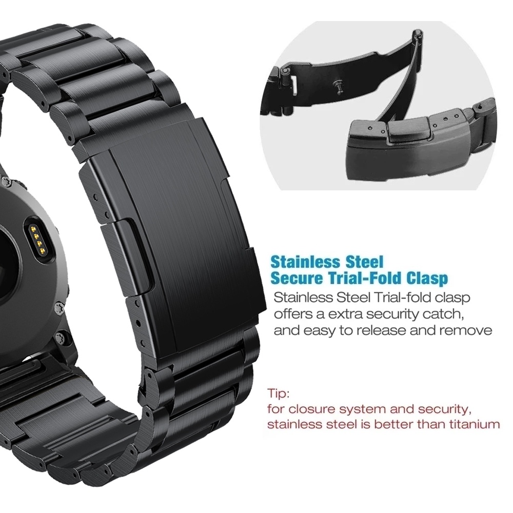 Garmin Tactix 8 47mm 51mm 7 Pro Delta Titanium Strap Quick Release 26mm ...