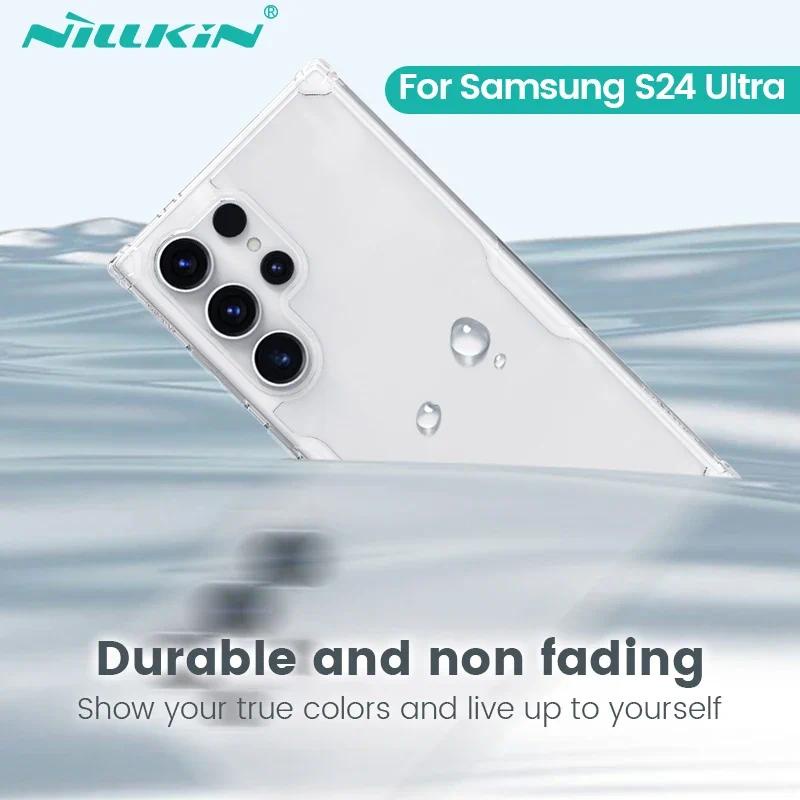 For Samsung Galaxy S24 Ultra Case Nillkin Transparent Non Fading TPU ...