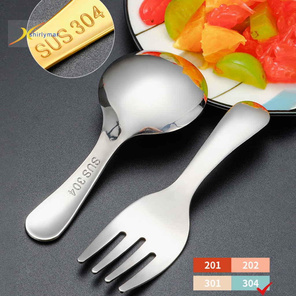 Sr Stainless Steel Fork Spoon Set Polished Cutlery Set Mini Stainless ...