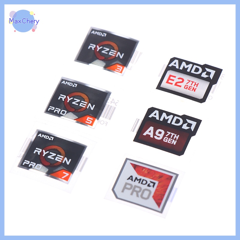 MCHY> 5PCS AMD Processor Series Label Sticker A9 PRO E2 Ryzen 3 5 7 ...