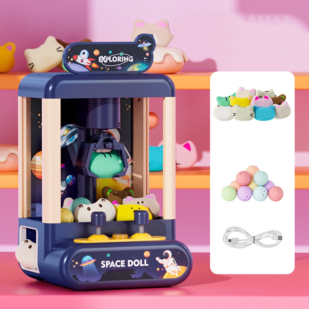 Mini Claw Machine For Kids Miniature Doll Machine Twisting Balls Dolls ...