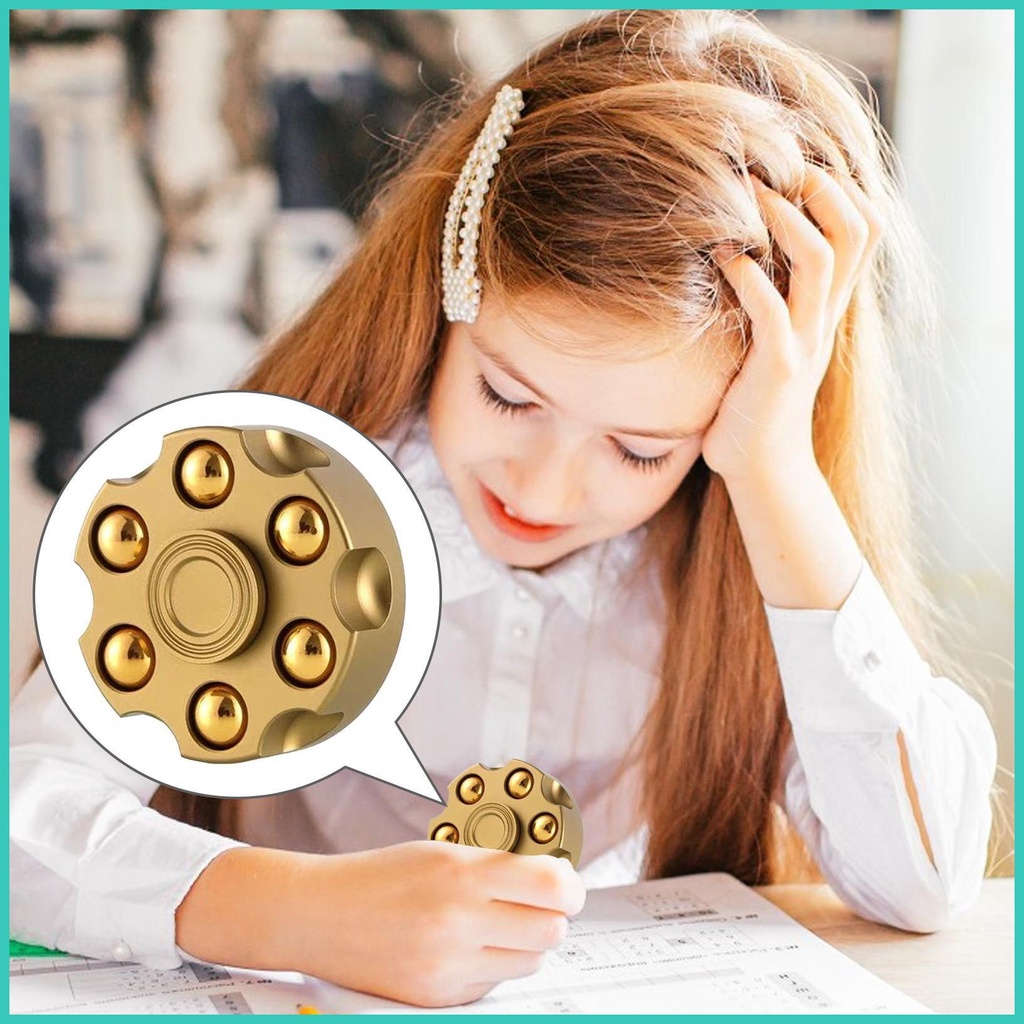 Fidget Rotation Spinner Anti-Stress Metal Bearing Spin Ring Stress ...