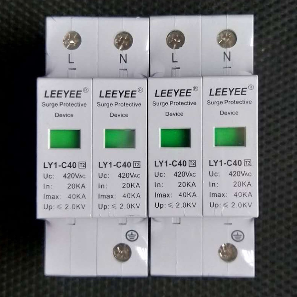 Single-phase power supply lightning protector 220V 2P 40KA secondary ...