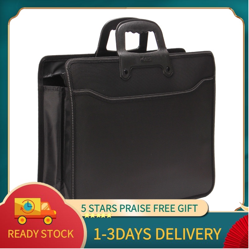 【Hot selling】A4 briefcase unfolding folder file organizer file suitcase ...