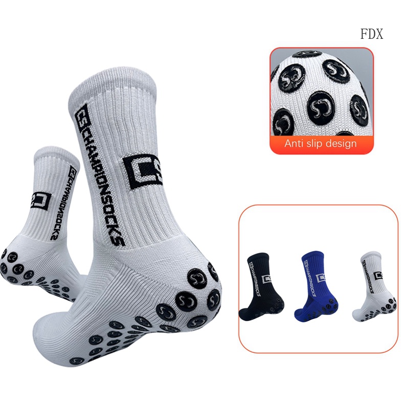 [FDX] Football Socks Anti-Slip Bottom Men Women Medium Long Tube ...