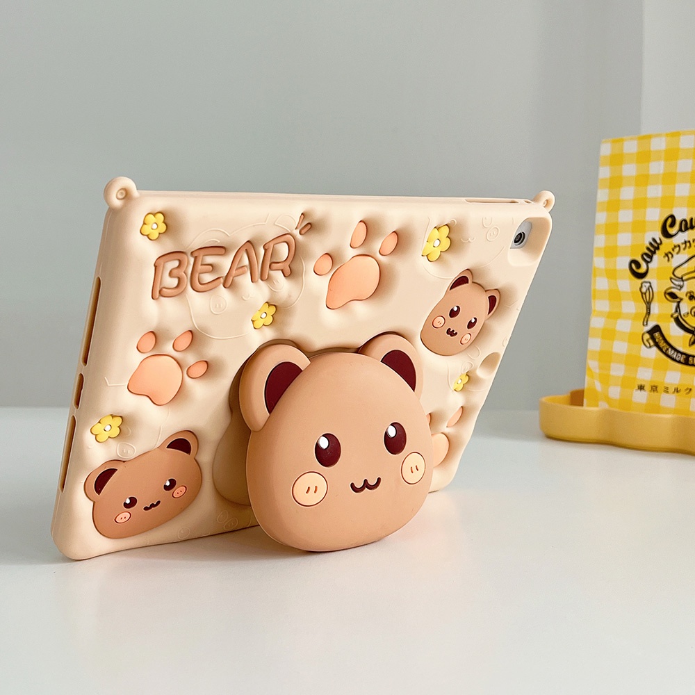 Casing Pink Bears Pattern Case Compatible with Mini 1 2 3 4 5 6 IPad 5 ...