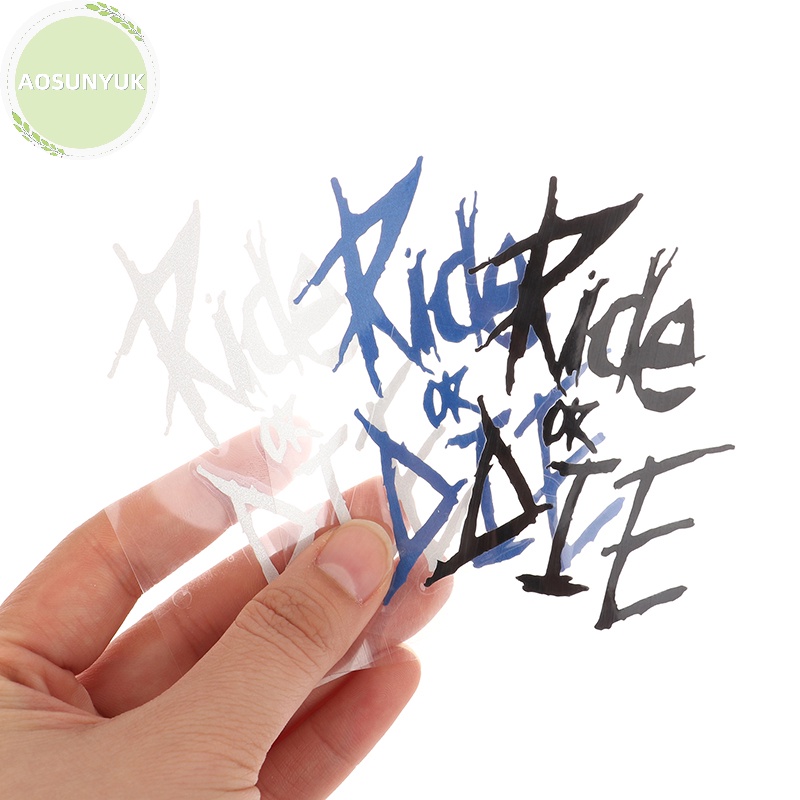 aosunyuk Bike Frame Sticker Ride Or Die Top Tube Sticker Bicycle Decals ...