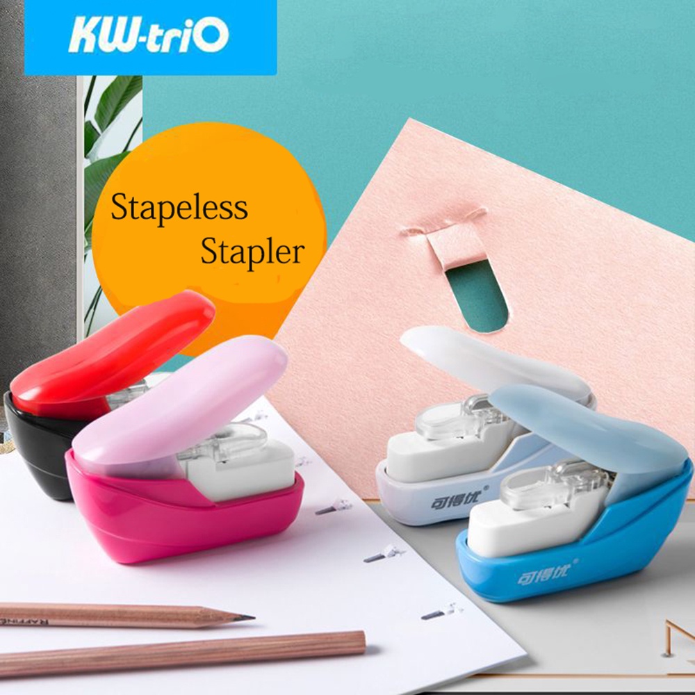 Mini Stapeless Stapler Hand-held Paper Finishing Machine Stationery ...