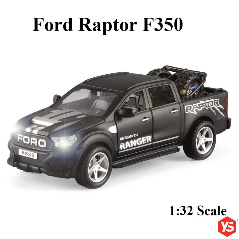 1:32 Scale FORD Raptor F350 Pickup Truck Diecast Model Car With Lights ...