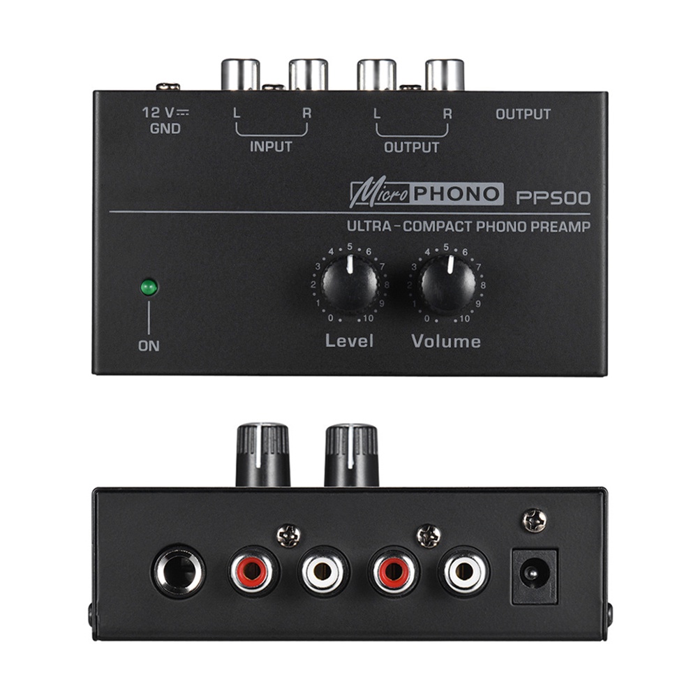 Ultra-compact Phono Preamp Pre Amp Preamplifier with Level Volume ...