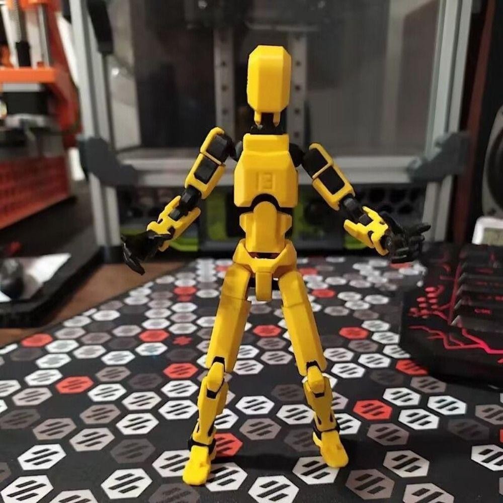 LUCKY Printed Mannequin Toy, Multi-Jointed Movable ABS Robot Action ...