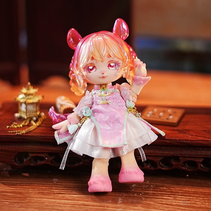 New Product MAYTREE Spring Crossing Trendy Play Mystery Box Figure 12 Points BJD Joint Action ...