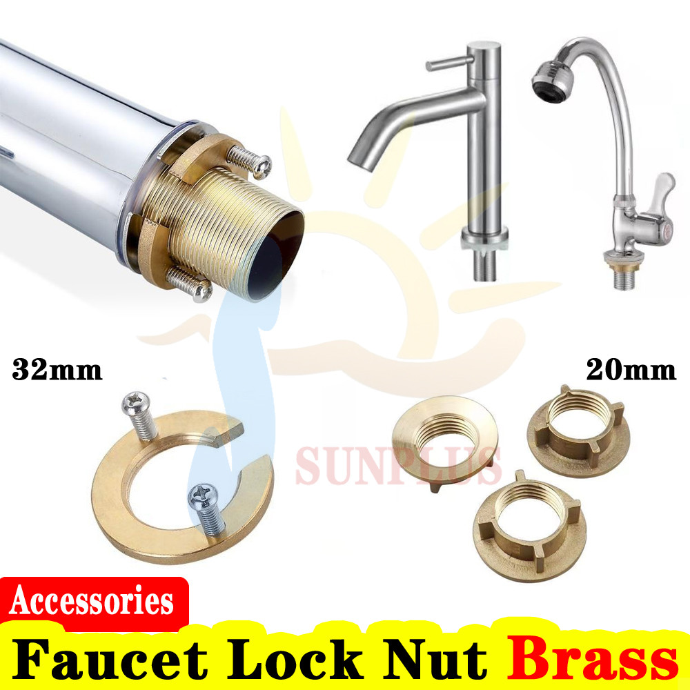Faucet Fixing Accessories Brass Faucet Lock Nut Fastening Washer ...