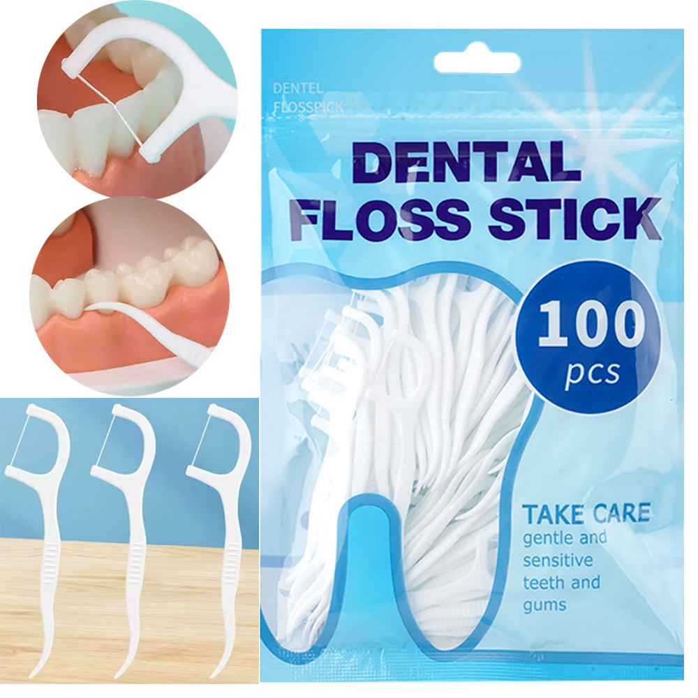 Dental Flosser Picks, Deep Cleaning Dental Floss For Proper Oral Care ...