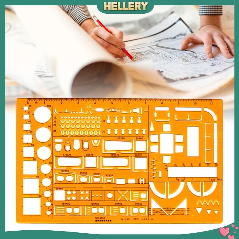 [HelleryPH] Templates Stencil Architecture Ruler Drafting Tools ...