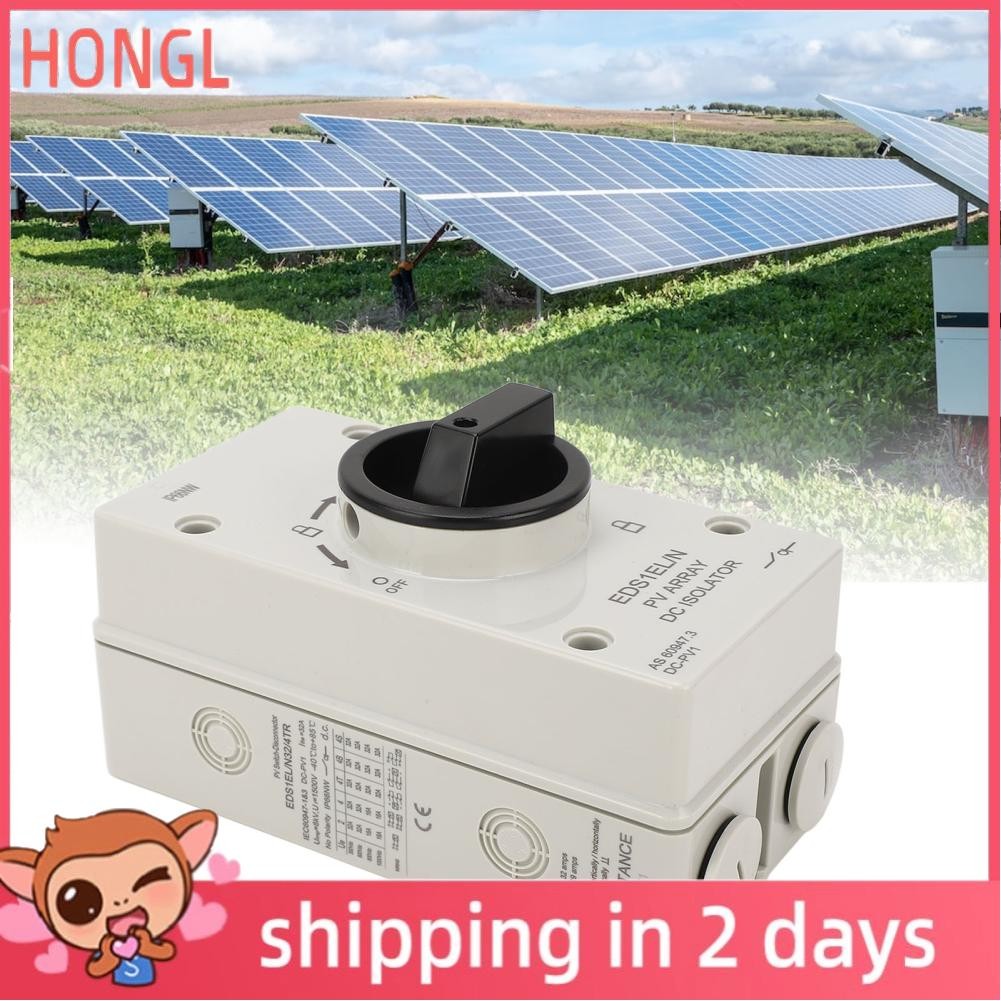 Honglai IP66 PV DC Isolator Switch Disconnect Photovoltaic Quick for Solar Power System RV 1000V ...