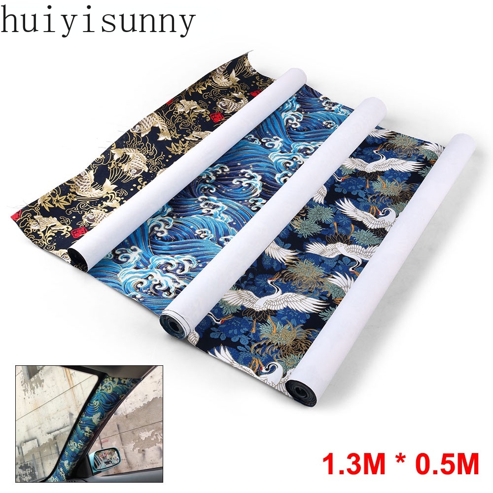 HYS JDM Style Cloth Fabric Wrapping Films Pattern Self Adhesive Tape ...
