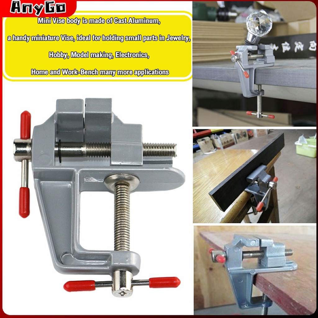 Anygo DIY Mini Vise Household Drill Press Vice Clip For Clamping Table ...