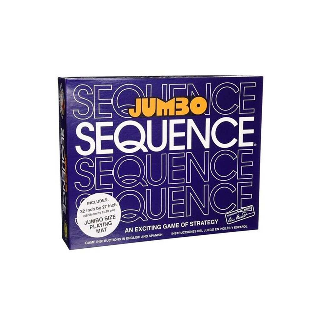 Jax Jumbo Sequence Game - Box Edition with Cushioned Mat, Cards and ...