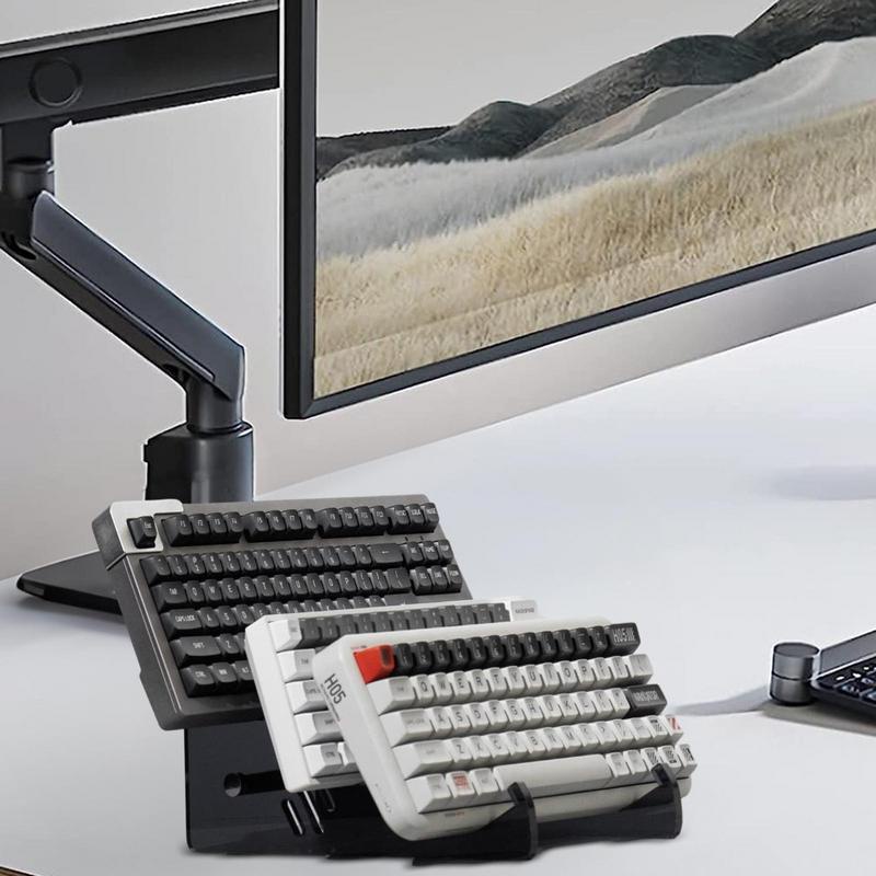 Removable Transparent Acrylic Keyboard StandTransparent Desktop ...