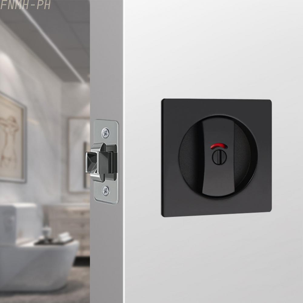 Innovative Black Pocket Door Lock with Privacy Indicator Enhance Door ...