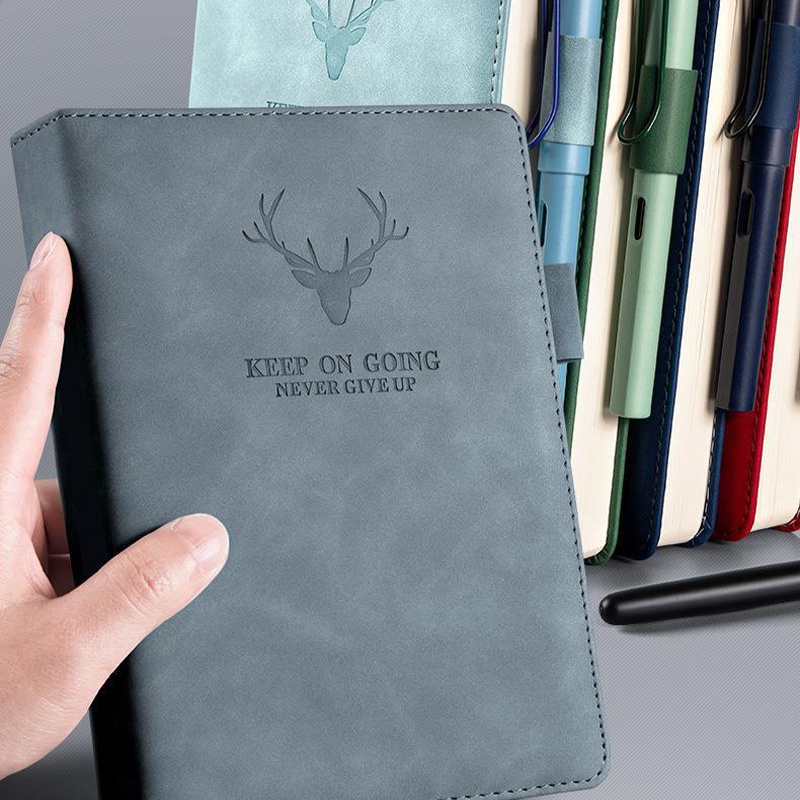 A5 Retro Notebook Super Thick 360 Pages Lined Refill Journal Diary Soft ...