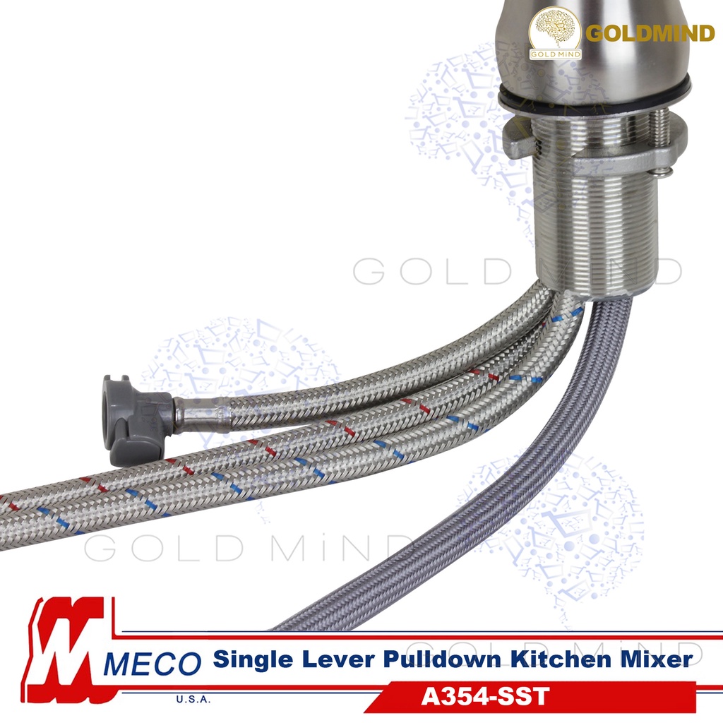 Meco Faucet Single Lever Pulldown Kitchen Faucet Mixer Hot and Cold ...